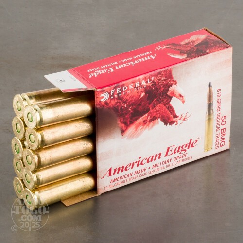 50 BMG Tracer Ammo for Sale by Federal - 10 Rounds