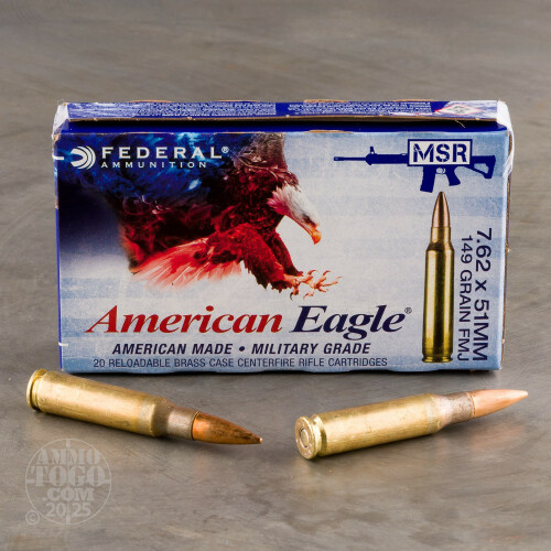 Cheap 308 Winchester (7.62X51) ammo - Bulk Federal Full Metal Jacket ...