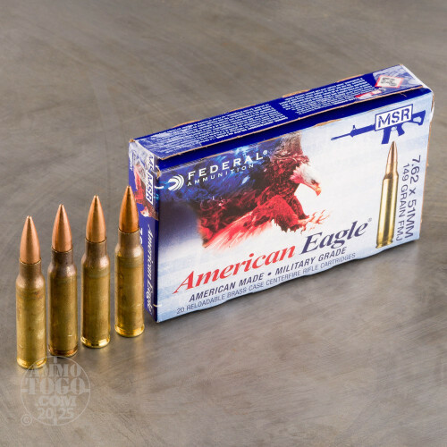 Cheap 308 Winchester (7.62X51) ammo - Bulk Federal Full Metal Jacket ...