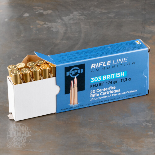 303 British Ammunition for Sale. Prvi Partizan 174 grain Full Metal ...