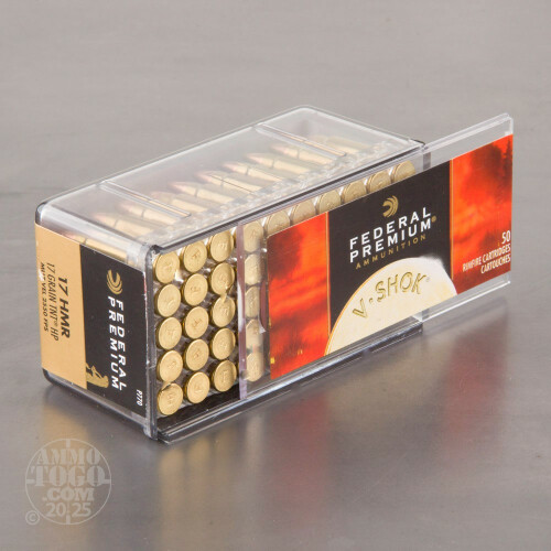 17 HMR Ammo - 50 Rounds of 17 Grain Jacketed Hollow-Point (JHP) by Federal