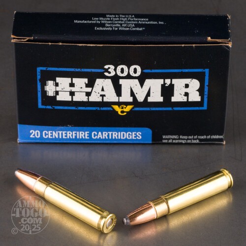 300 HAM'R Ammunition for Sale. Wilson Combat 130 Grain Soft-Point (SP ...