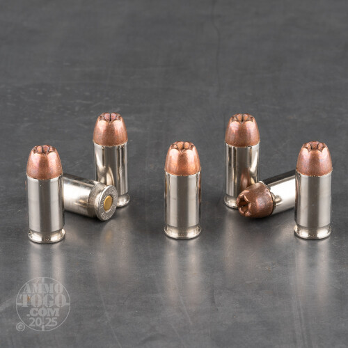 45 ACP (Auto) Ammo - 50 Rounds of 230 Grain Jacketed Hollow-Point (JHP ...