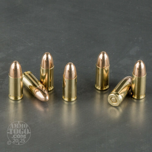 9mm Luger (9x19) Full Metal Jacket (FMJ) Ammo for Sale by GECO - 50 Rounds