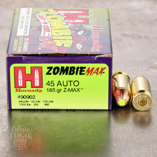 45 ACP (Auto) Jacketed Hollow-Point (JHP) Ammo for Sale by Hornady - 20 ...