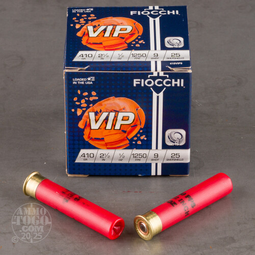 410 Gauge #9 Shot Ammo for Sale by Fiocchi - 25 Rounds