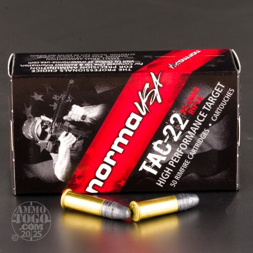 22 Long Rifle (LR) Ammo - 50 Rounds of 40 Grain Lead Round Nose (LRN ...