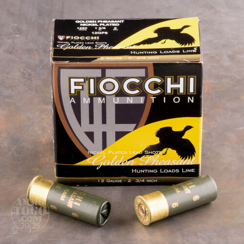 12 Gauge #6 Shot Ammo for Sale by Fiocchi - 250 Rounds