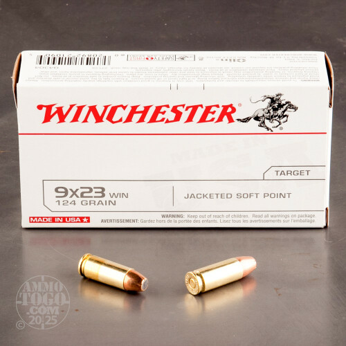 9x23mm Winchester Jacketed Soft-Point (JSP) Ammo for Sale by Winchester ...