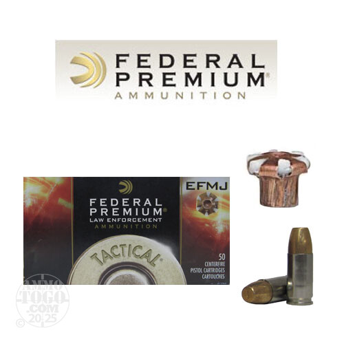 9mm Luger (9x19) Ammunition for Sale. Federal 124 Grain Jacketed Hollow ...