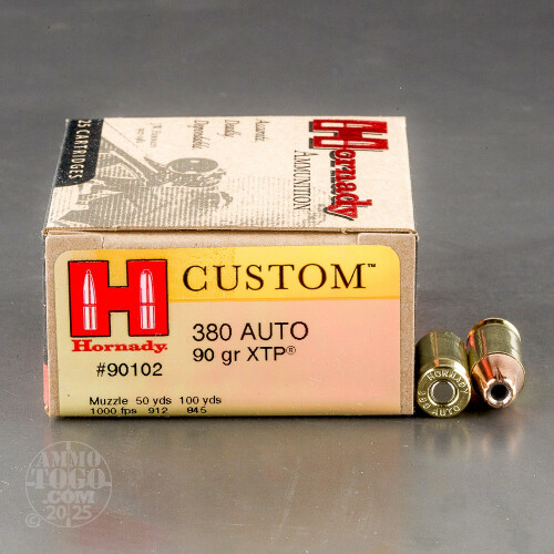 380 Auto (ACP) Jacketed Hollow-Point (JHP) Ammo for Sale by Hornady ...