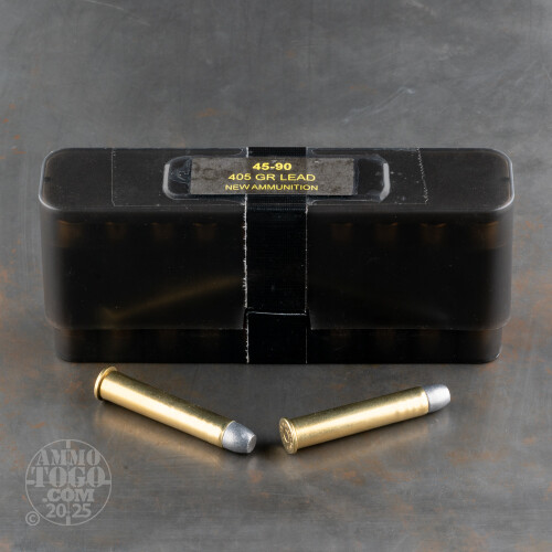 45-90 WCF Ammo - 20 Rounds of 405 Grain Flat Point Round Nose (FPRN) by PCI