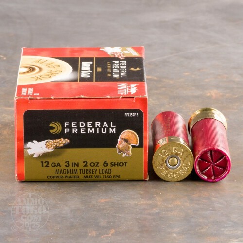 12 Gauge Ammunition for Sale. Federal 2 oz. #6 Shot - 10 Rounds