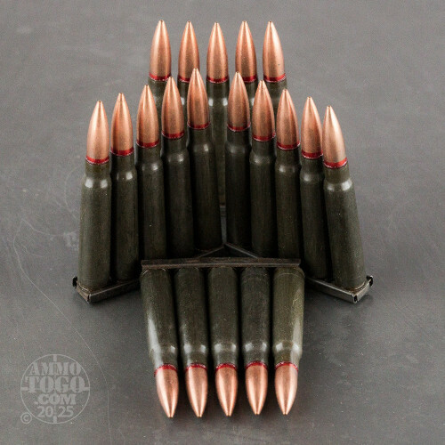 8mm Mauser (8x57mm JS) Ammo - 20 Rounds of 150 Grain Full Metal Jacket ...