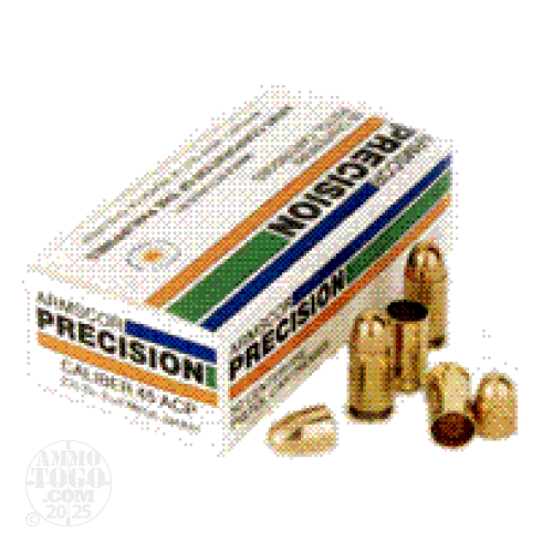45 ACP (Auto) Ammo - 50 Rounds of 200 Grain Lead Wadcutter by Armscor