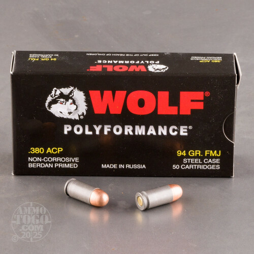 Bulk Wolf 380 Auto (ACP) Ammo for Sale - 1000 Rounds