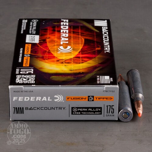 7mm Backcountry Ammunition for Sale. Federal 175 Grain Polymer Tipped ...