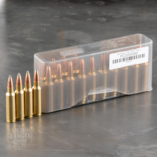 325 WSM Ammo - 20 Rounds of 175 Grain Pointed Soft Point Boat-Tail by PCI