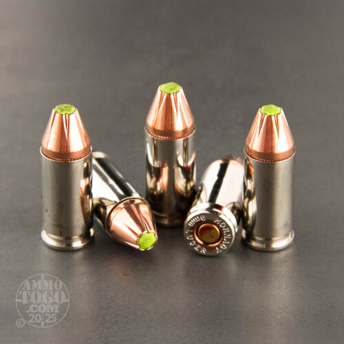 9mm Luger (9x19) Ammunition for Sale. Hornady 115 Grain Jacketed Hollow ...