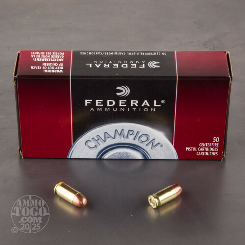 380 Auto (ACP) Full Metal Jacket (FMJ) Ammo for Sale by Federal - 50 Rounds