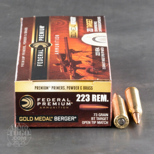 223 Remington Hollow-Point Boat Tail (HP-BT) Ammo for Sale by Federal ...