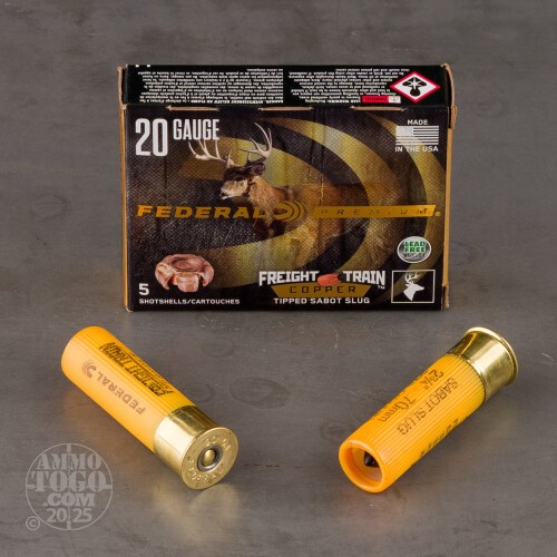 20 Gauge Ammunition for Sale. Federal 275 Grain Sabot Slug - 50 Rounds