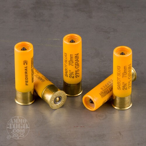 20 Gauge Ammunition for Sale. Federal 275 Grain Sabot Slug - 50 Rounds