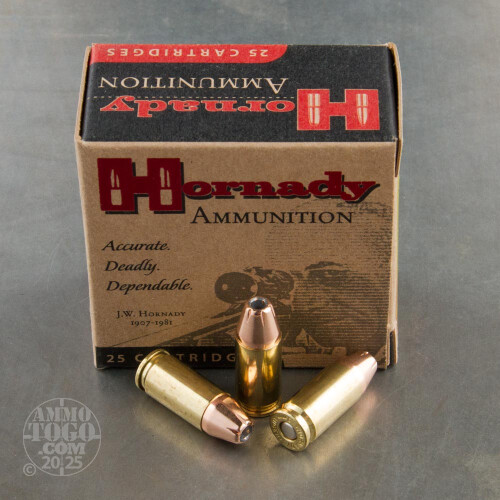 9mm Luger (9x19) Ammunition for Sale. Hornady 115 Grain Jacketed Hollow ...