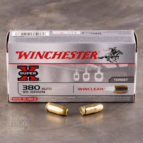 Bulk Winchester 380 Auto (ACP) Ammo for Sale - 500 Rounds