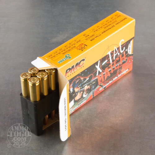 223 Remington Ammunition for Sale. PMC 77 Grain Open Tip Match - 200 Rounds