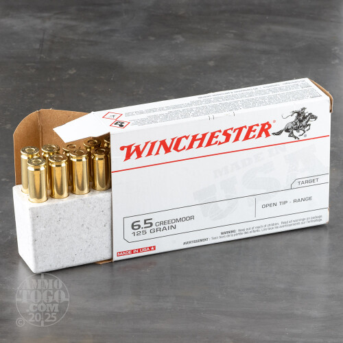 6.5mm Creedmoor Ammo - 20 Rounds of 125 Grain Open Tip by Winchester