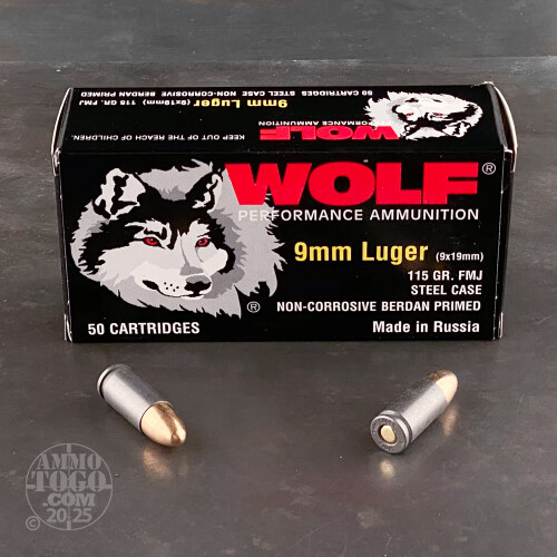 Bulk Wolf 9mm Luger (9x19) Ammo for Sale - 900 Rounds