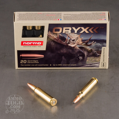 7.5x55 Swiss Ammunition for Sale. Norma 180 Grain Bonded Soft Point ...
