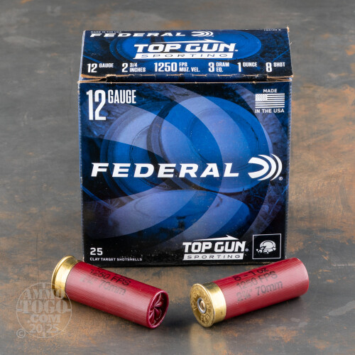 12 Gauge #8 Shot Ammo for Sale by Federal - 25 Rounds
