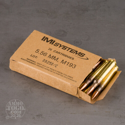 Bulk Israeli Military Industries 5.56x45mm Ammo for Sale - 500 Rounds