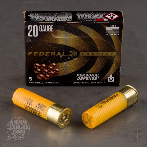 20 Gauge Ammunition for Sale. Federal #2 Buck - 5 Rounds