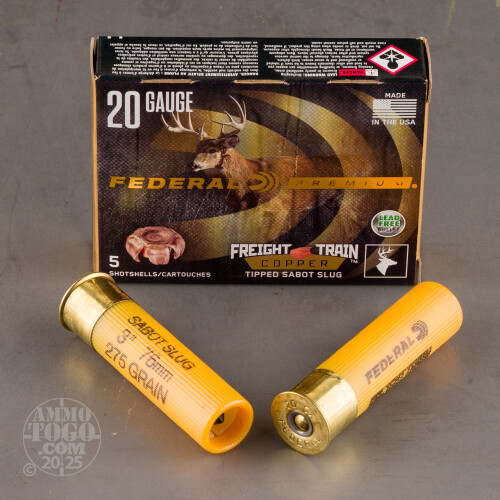 20 Gauge Ammunition for Sale. Federal 275 Grain Sabot Slug - 50 Rounds