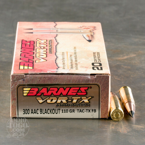 300 AAC Blackout Polymer Tipped Ammo for Sale by Barnes - 200 Rounds