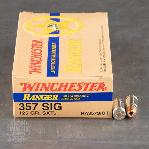 357 Sig Jacketed Hollow-Point (JHP) Ammo for Sale by Winchester - 50 Rounds