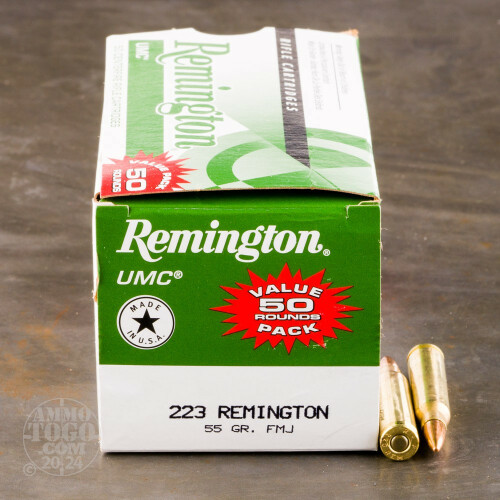 223 Remington Full Metal Jacket (FMJ) Ammo for Sale by Remington - 50 ...