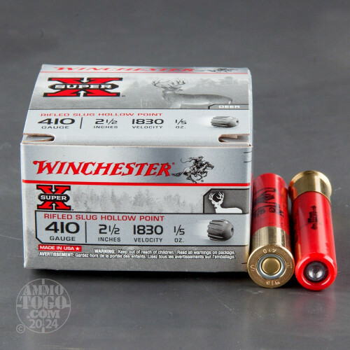 410 Gauge Rifled Slug Ammo for Sale by Winchester - 15 Rounds