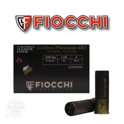 12 Gauge #5 Shot Ammo for Sale by Fiocchi - 250 Rounds