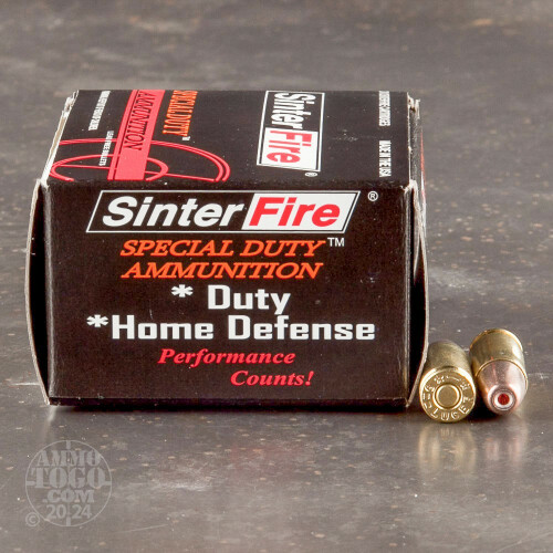 9mm Luger (9x19) Frangible Ammo for Sale by SinterFire - 20 Rounds