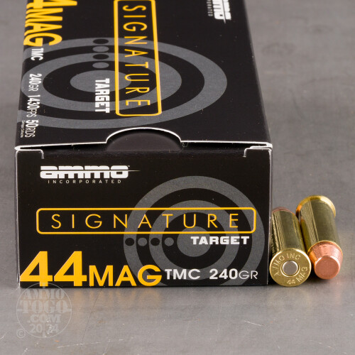 44 Magnum Ammo - 50 Rounds of 240 Grain Total Metal Jacket (TMJ) by ...