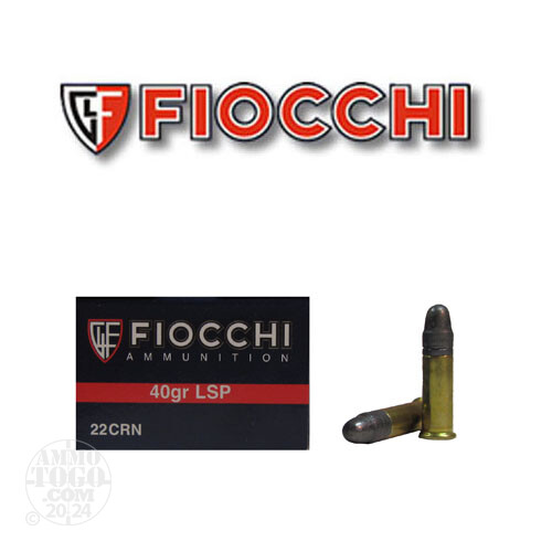 22 Long Rifle (LR) Lead Round Nose (LRN) Ammo for Sale by Fiocchi - Rounds