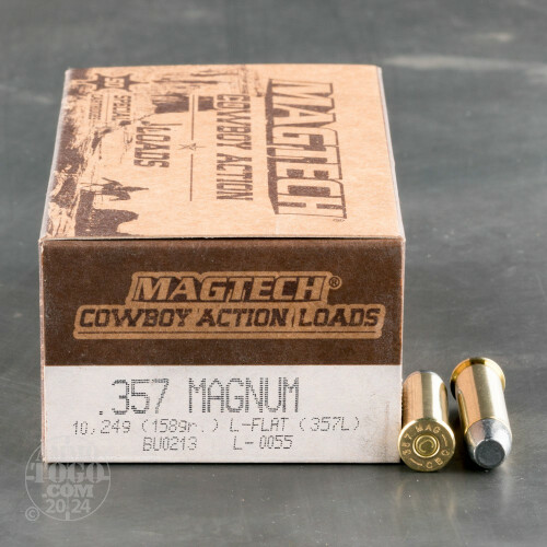 357 Magnum Ammunition for Sale. Magtech 158 Grain Lead Flat Nose - 50 ...