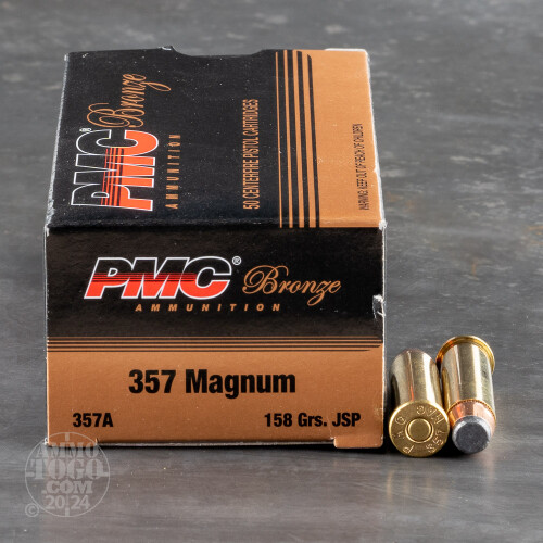 357 Magnum Jacketed Soft-Point (JSP) Ammo for Sale by PMC - 50 Rounds
