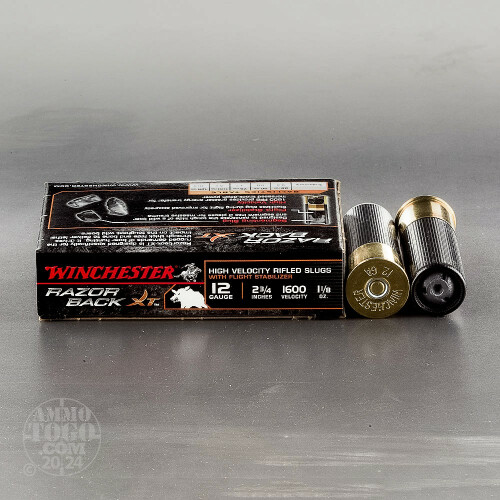 12 Gauge Rifled Slug Ammo for Sale by Winchester - 5 Rounds