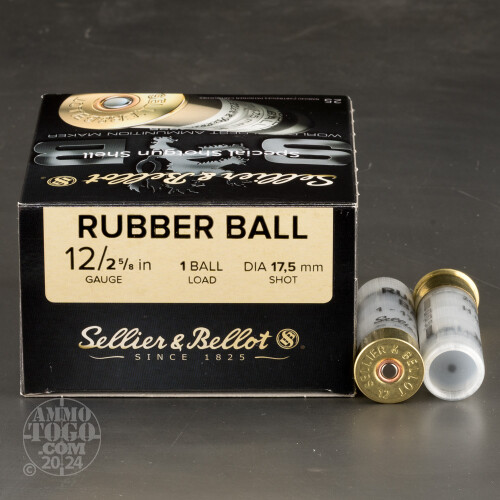 12 Gauge Ammo - 25 Rounds of Less-Lethal by Sellier & Bellot