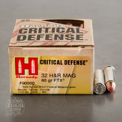 32 H&R Magnum Ammunition for Sale. Hornady 80 Grain Polymer Tipped - 25 ...